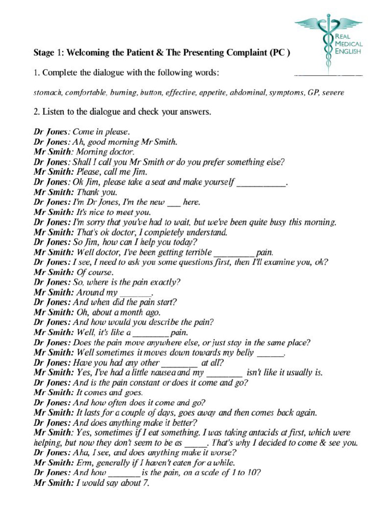 Stage 1 Gap Fill | PDF