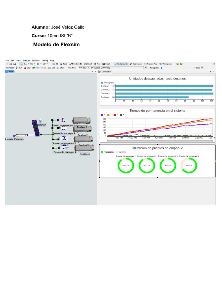 Modelo de Flexsim | PDF