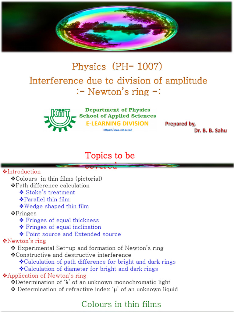 Newton's ring-BBS | PDF