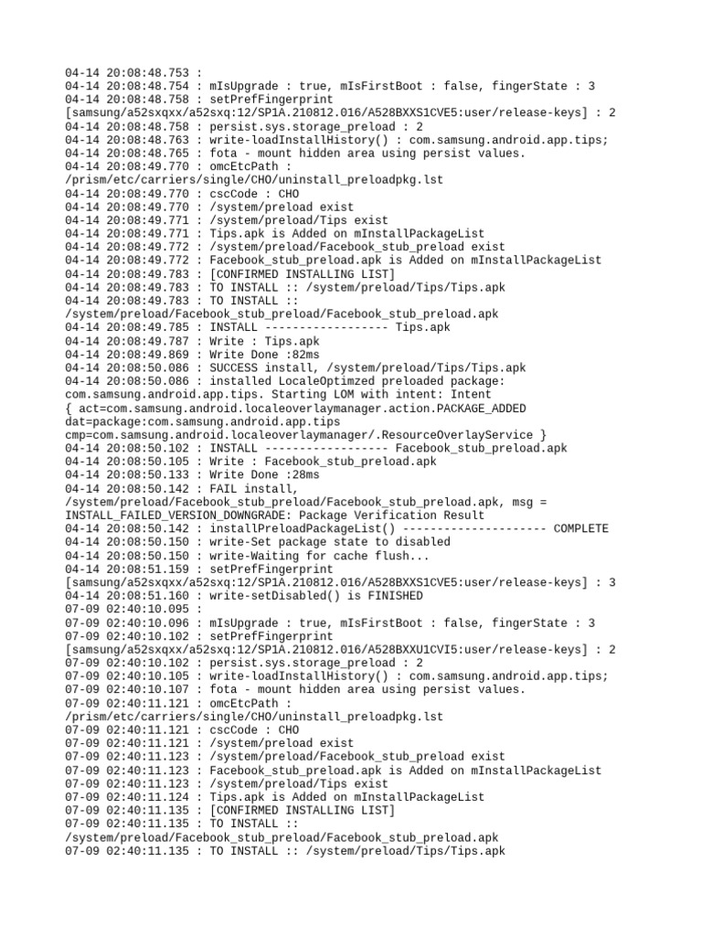 Preload Installer | PDF