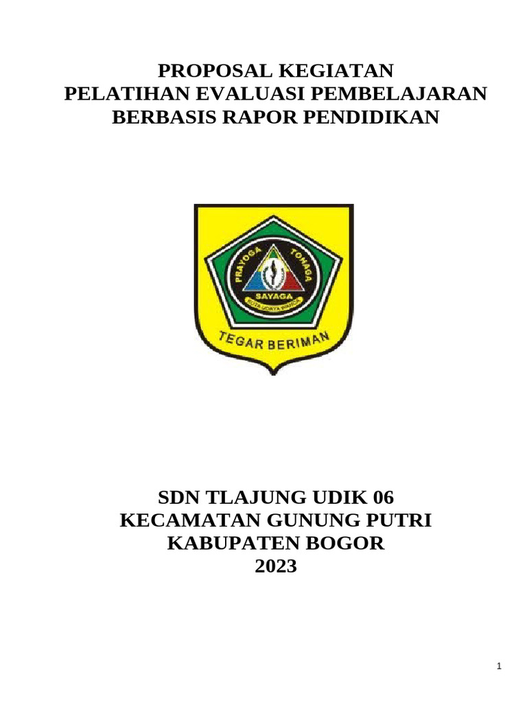 Contoh Proposal Kegiatan | PDF