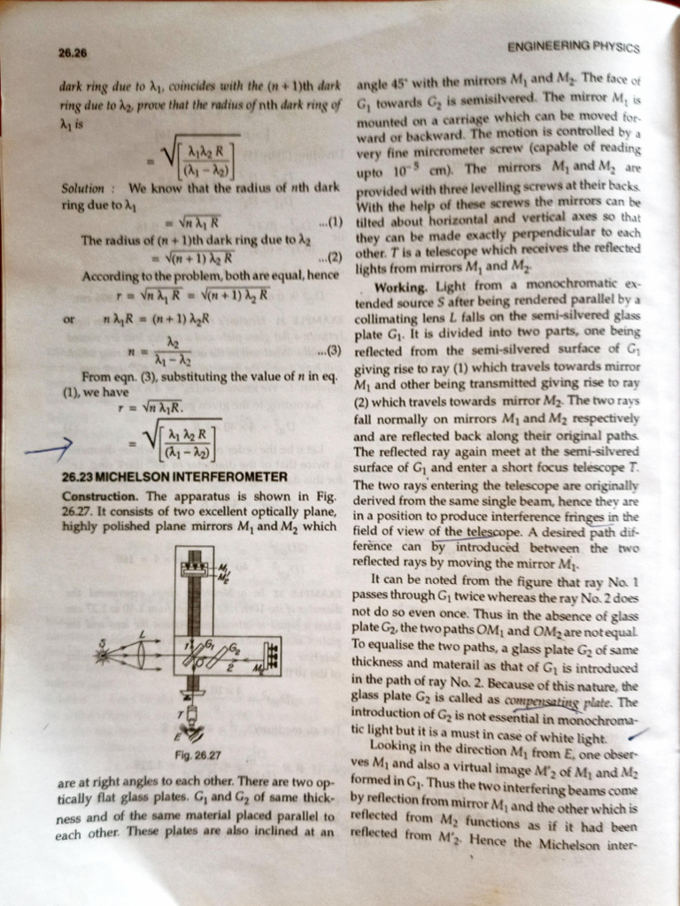 Michelson Interferometer | PDF