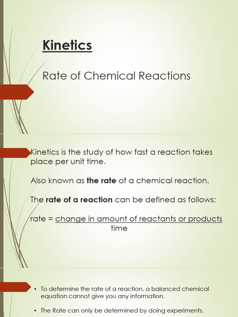 Kinetics | PDF