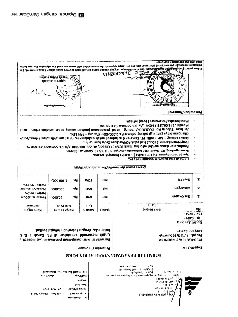 Quatation Form | PDF