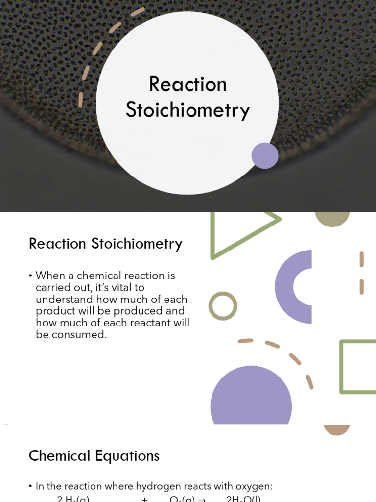 Reaction Stoichiometry | PDF