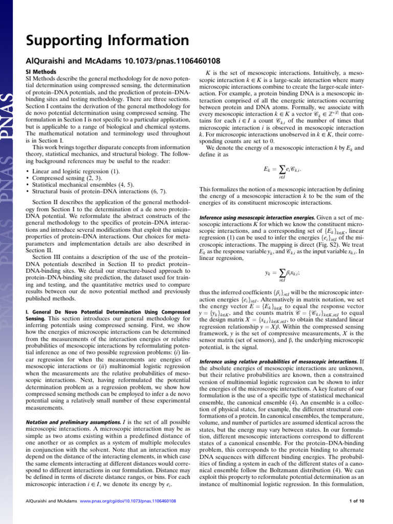 Pnas.1106460108 Si | PDF
