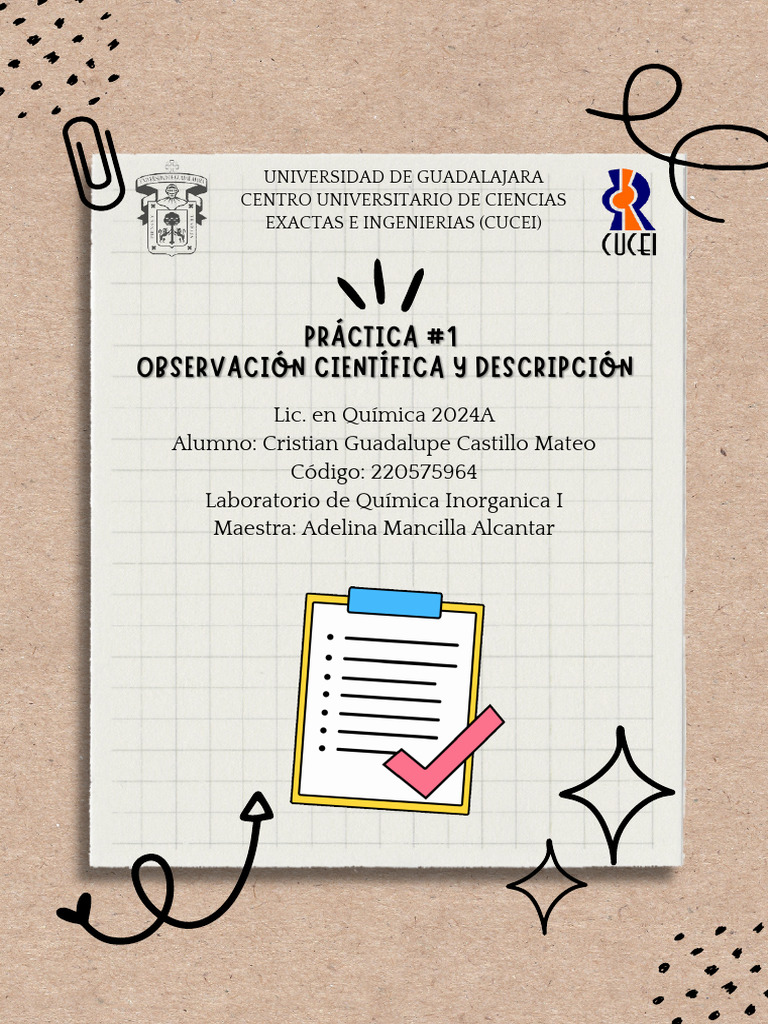 Practica 1 Observación Cientifica y Descripción | PDF