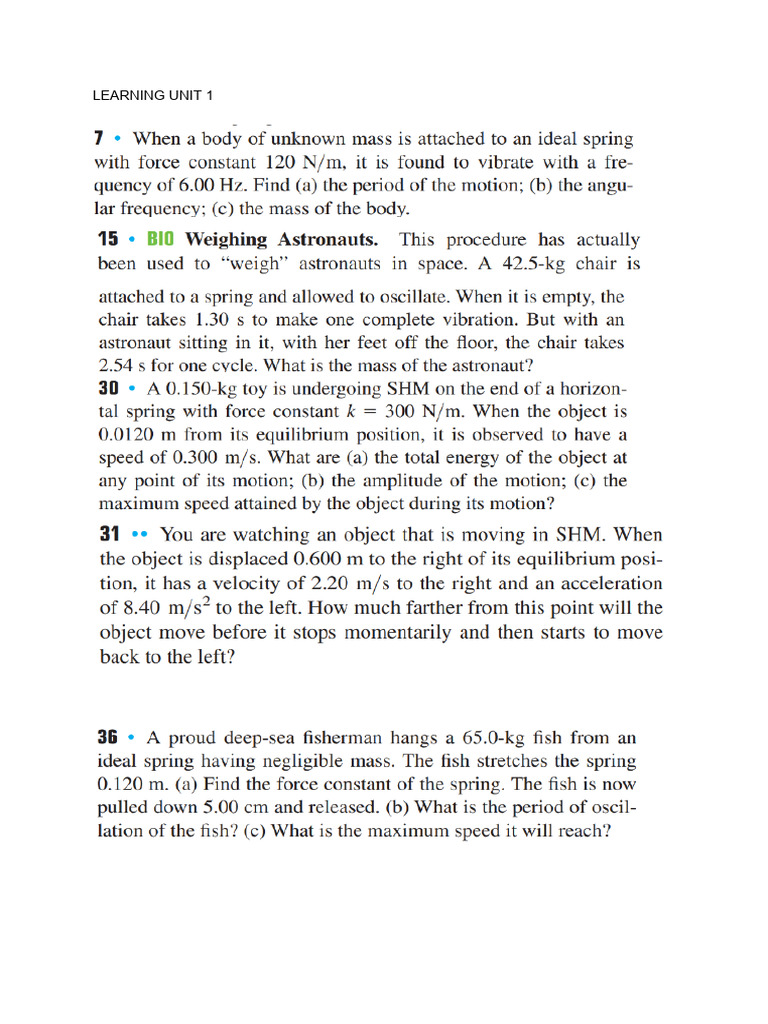 Learning Unit 1 | PDF