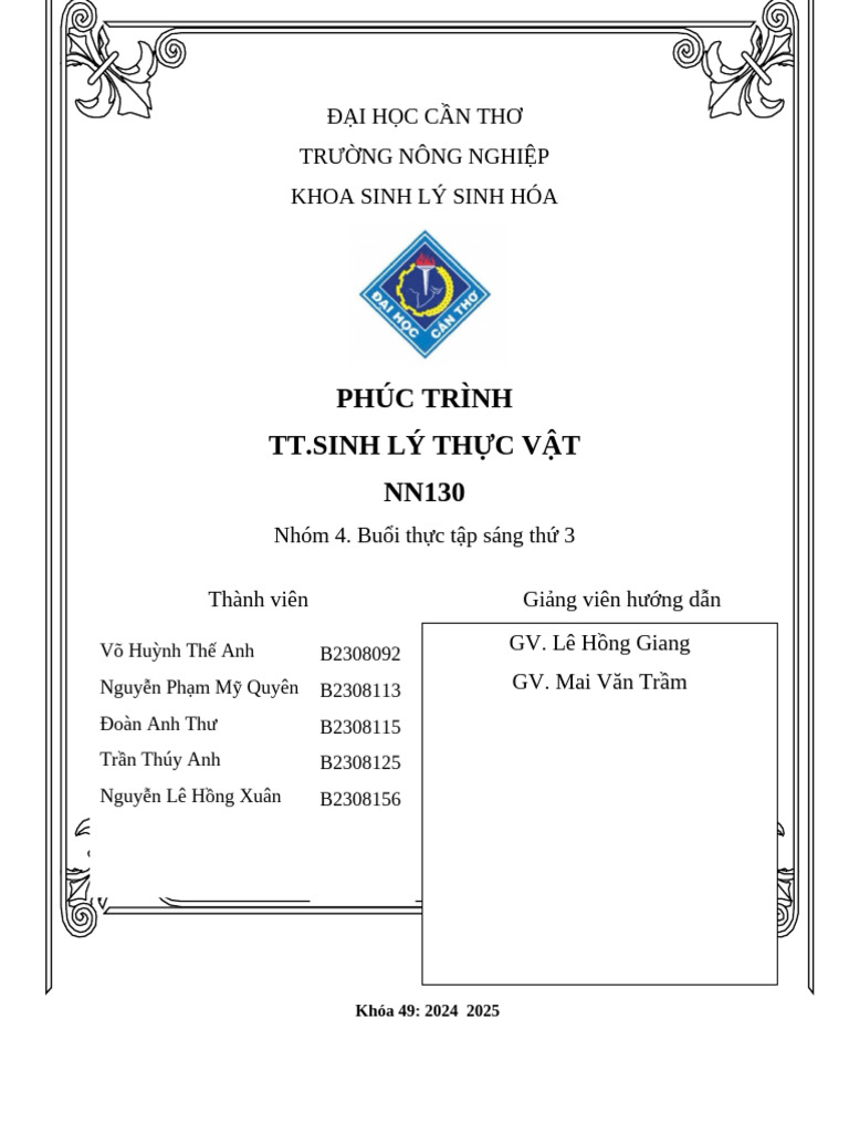 PT - TT Sinh Lý | PDF