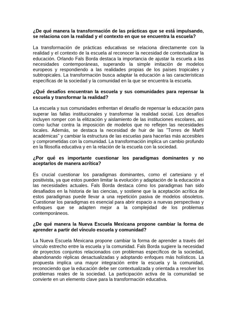 Preguntas Cte 4 Sesión | PDF