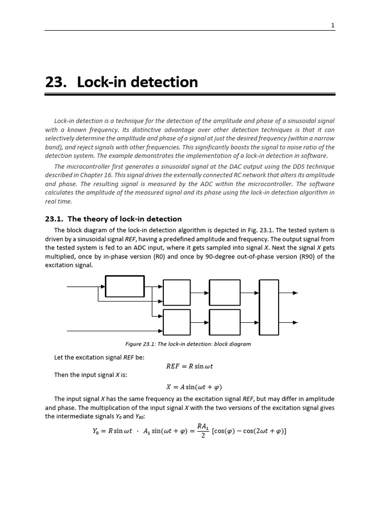 Lock-In Detection | PDF