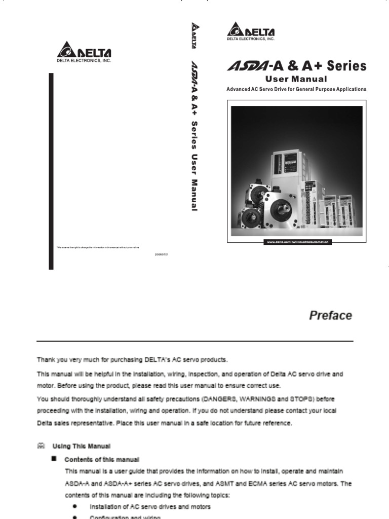 ASDA-A&a+ Manual en Termo | PDF