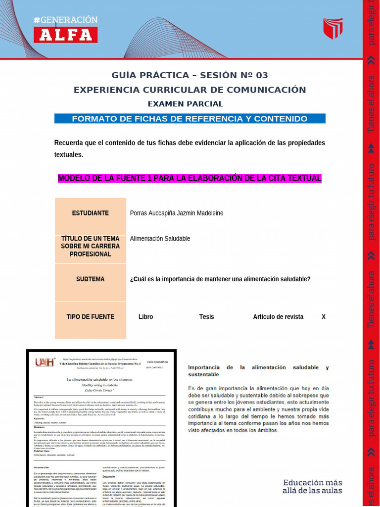 Formato para El Examen Parcial Falta | PDF