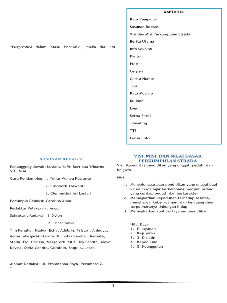 Majalah Sekolah Juni 20231 | PDF