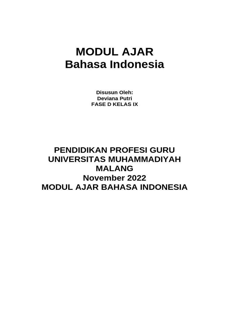 Modul BLM Di Edit | PDF