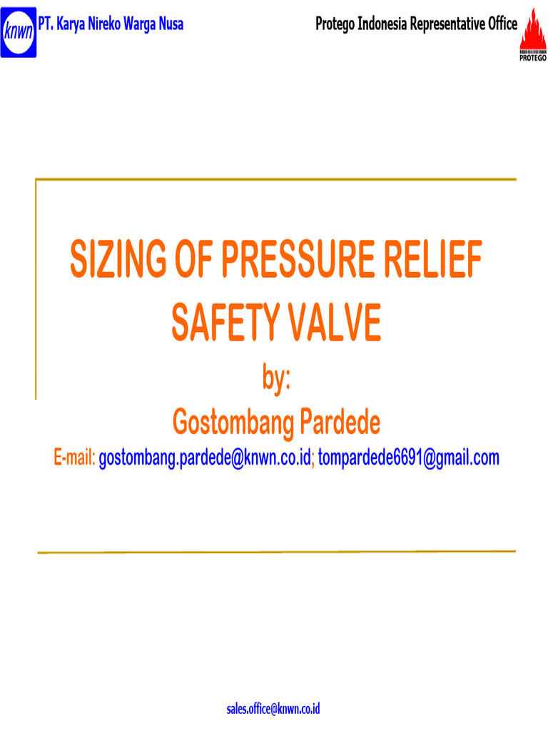 Pressure Relieving Device Sizing | PDF