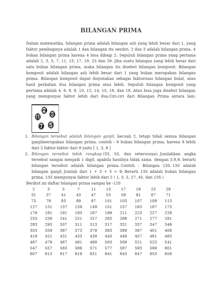 Bilangan Prima | PDF