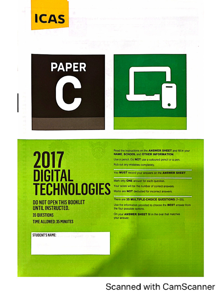 Icas DT C 2017 | PDF