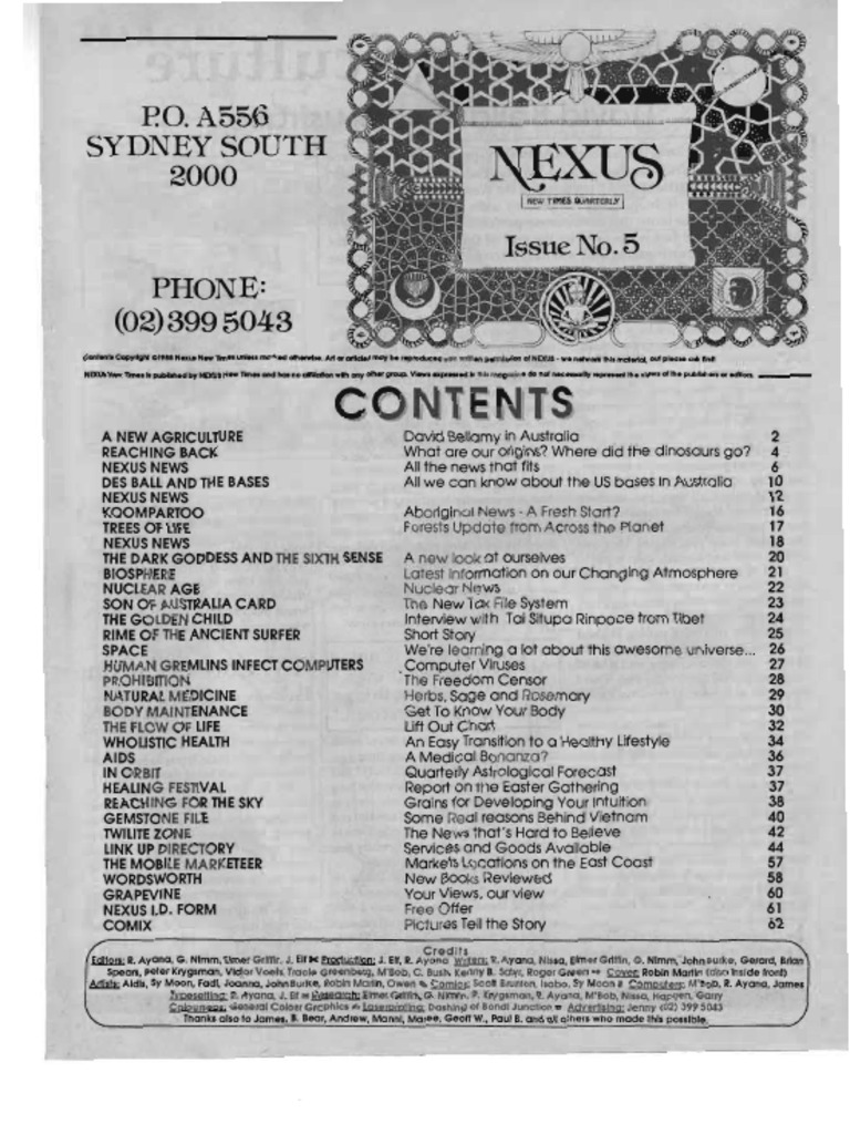 Nexus Australia 0105 | PDF