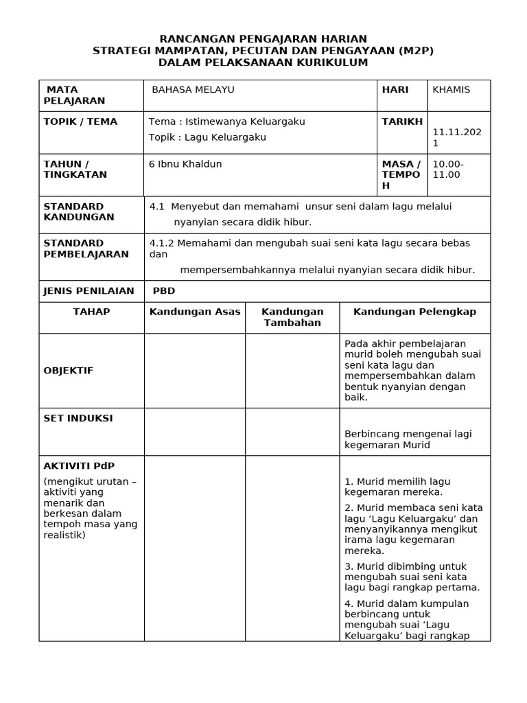 RPH M2P Nov New | PDF