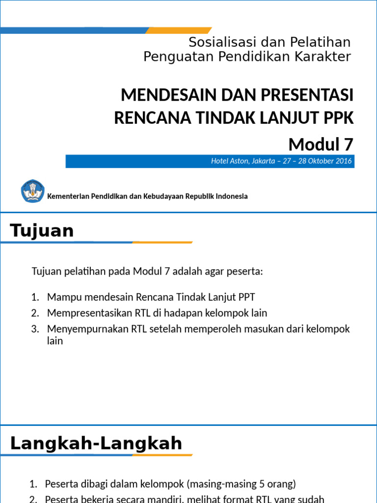 Modul 7 - Mendesain Dan Presentasi Rencana Tindak Lanjut | PDF