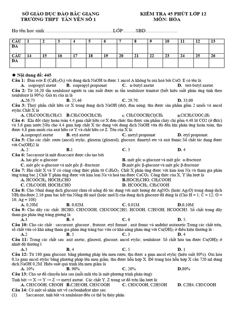 дђб ђ Kiб M Tra 45 Phгљt Chжїж Ng 1 2 Pdf