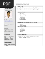 Template of Resume For CS Trainee | PDF | Cognition | Learning