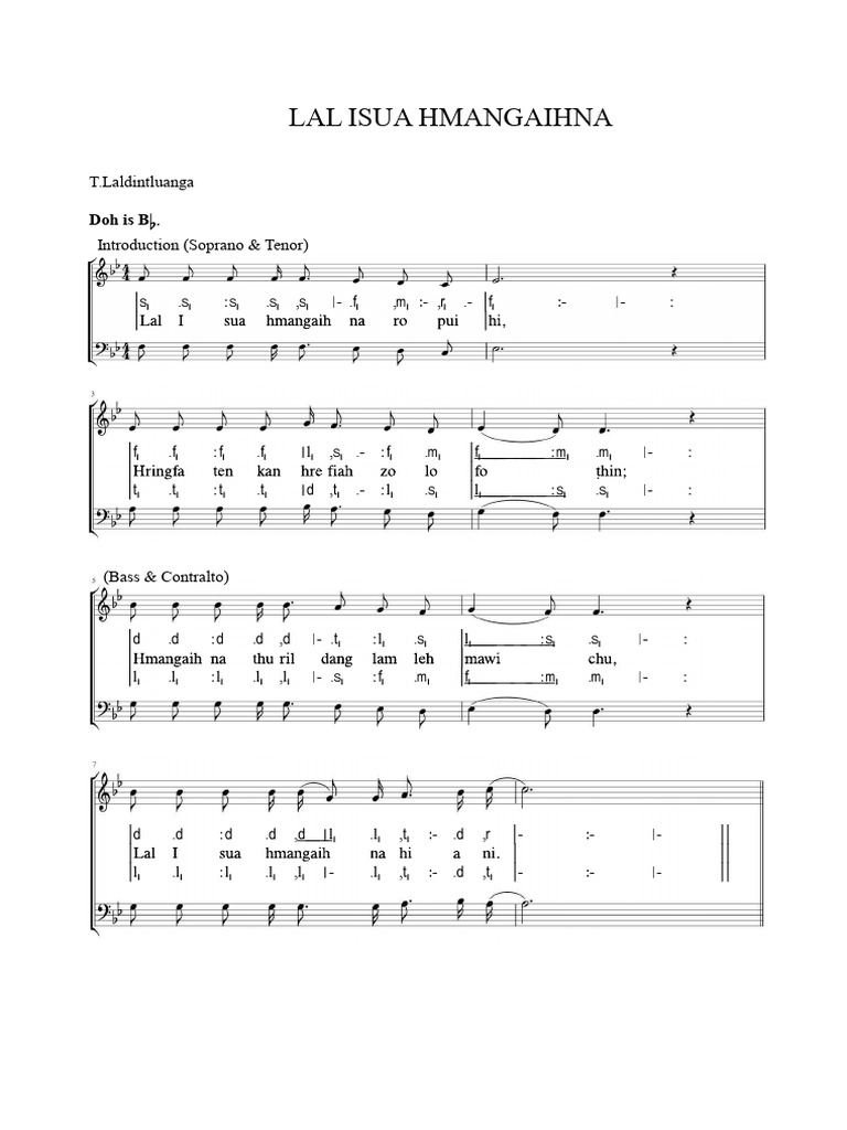 Lal Isua Hmangaihna-1 | PDF