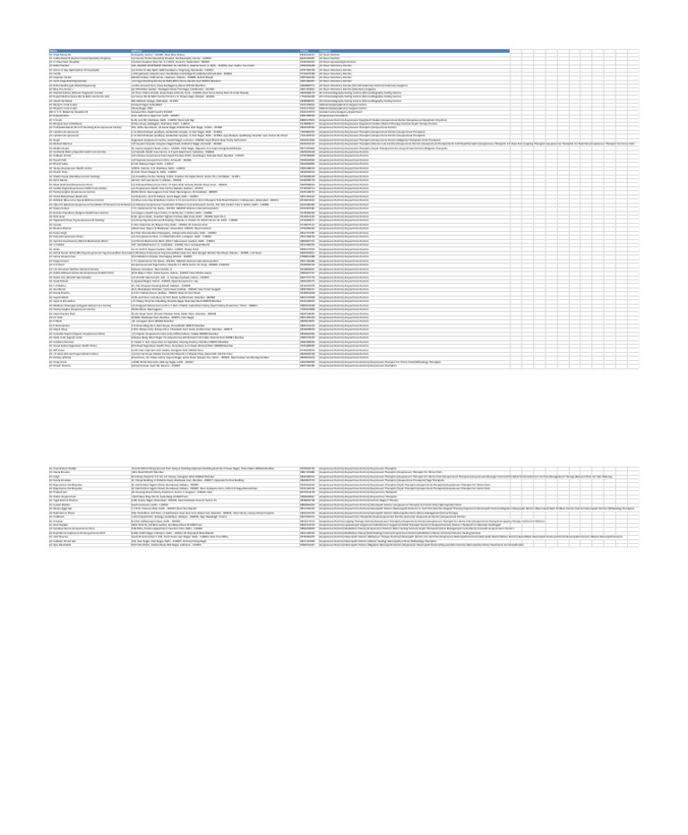 SAMPLE - Doctor - Database - XLSX - Google Sheets | PDF