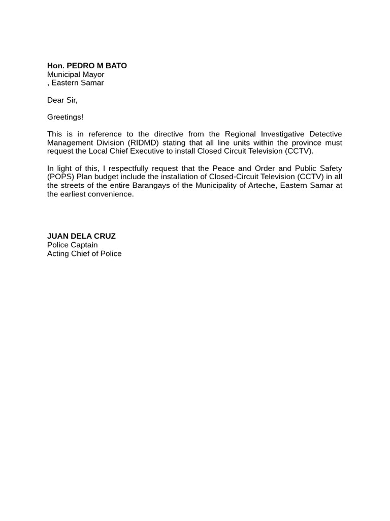 Letter Request Lgu | PDF