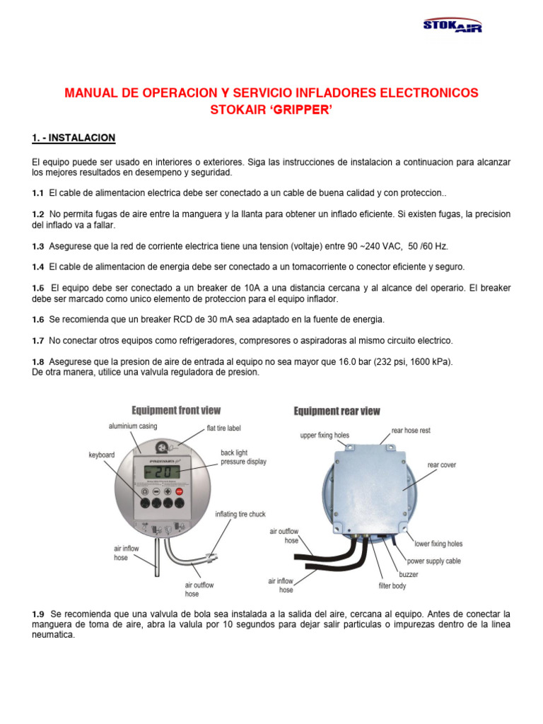 StokAir Gripper - Manual de Servicio | PDF