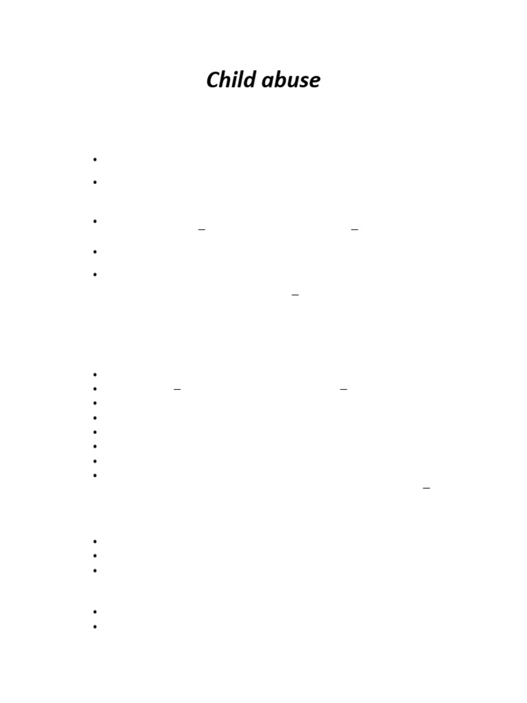 Child Abuse | PDF