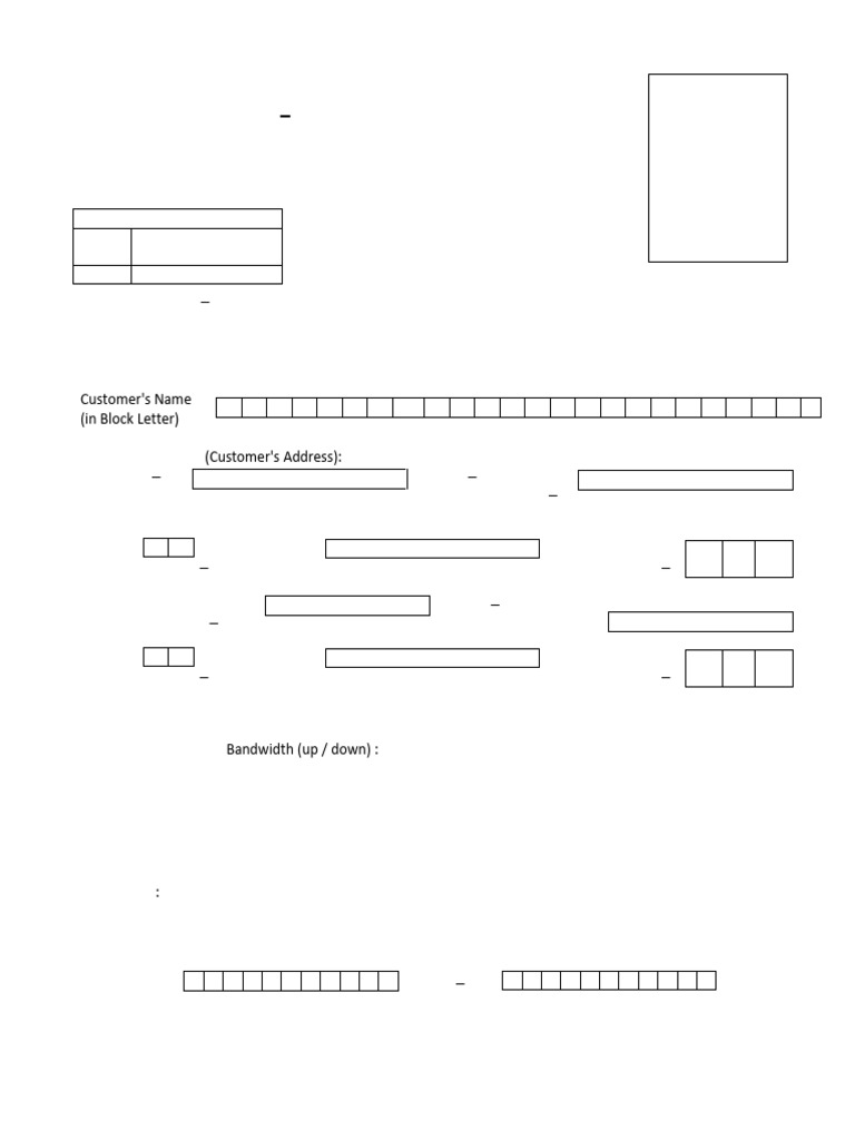 Consumer Form For ISP | PDF