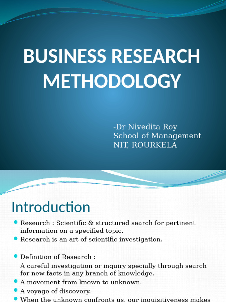 Module 1 - Final Introduction To Research Methodology | PDF