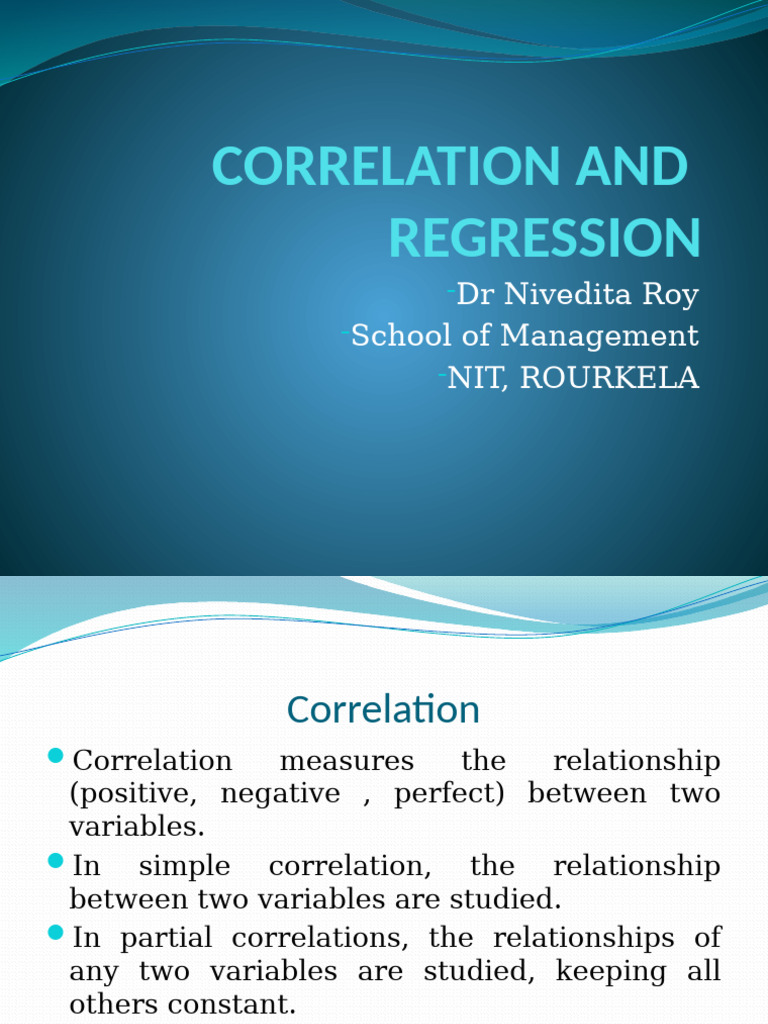 Module 7 Correlation Regression | PDF