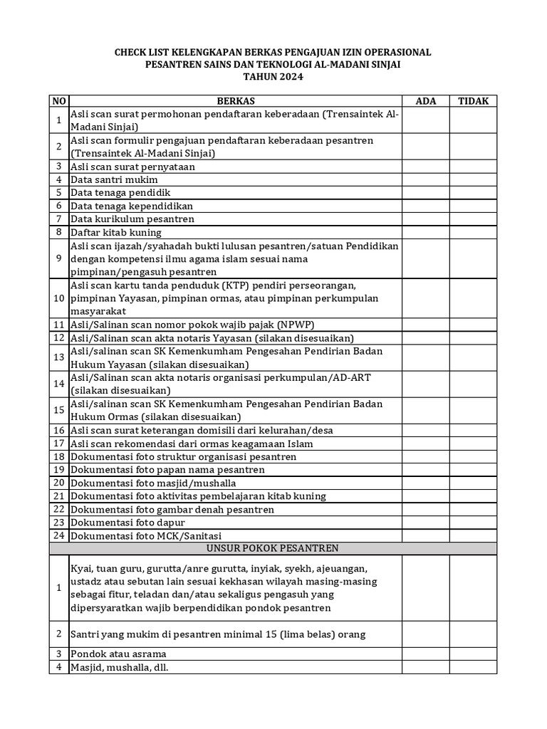 List Berkas - . | PDF