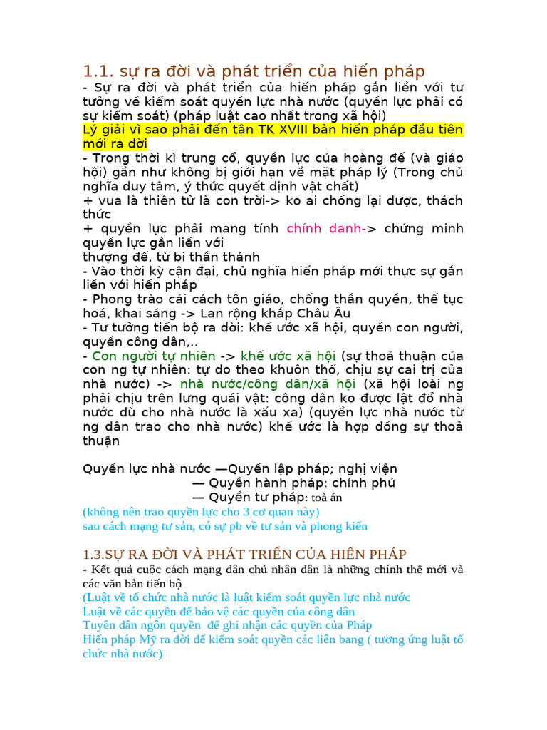 Luat Hien Phap | PDF