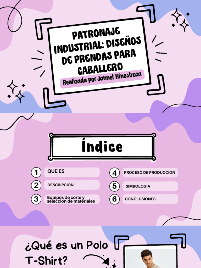 Patronaje Industrial Diseños de Prendas para Caballero | PDF