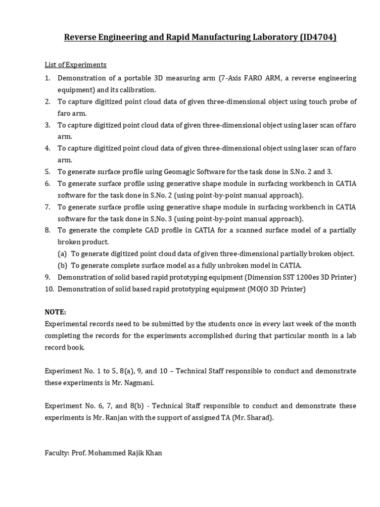 ID4704 - List of Exps - MRK | PDF