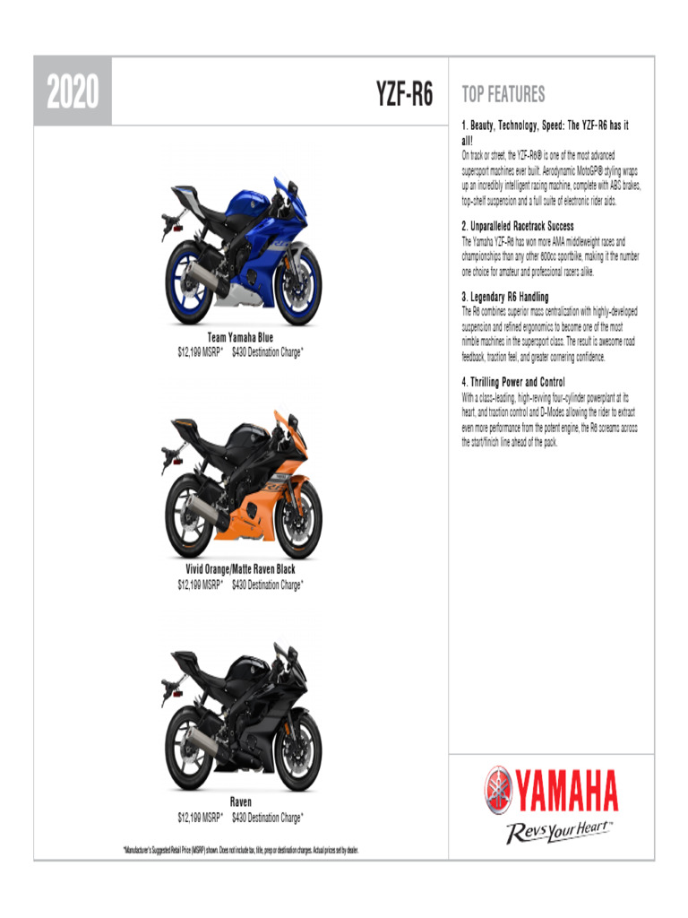 2020_yamaha_YZF-R6 | PDF