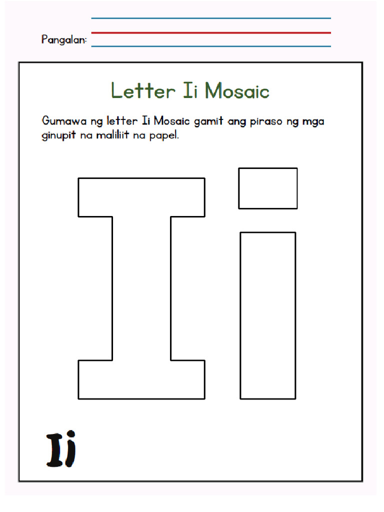 Letter II Mosaic | PDF
