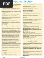 Salt Cfa Level 2 Formulasheet 2024 | PDF | Errors And Residuals | Regression Analysis