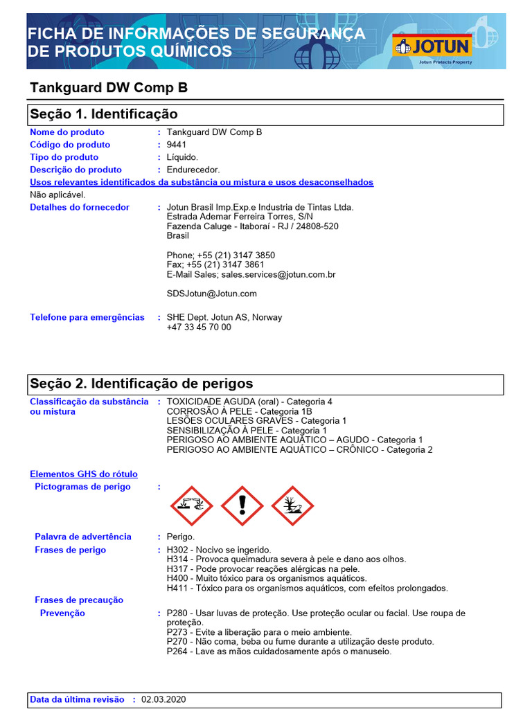 Fispq - Tankguard DW Comp B - PT | PDF