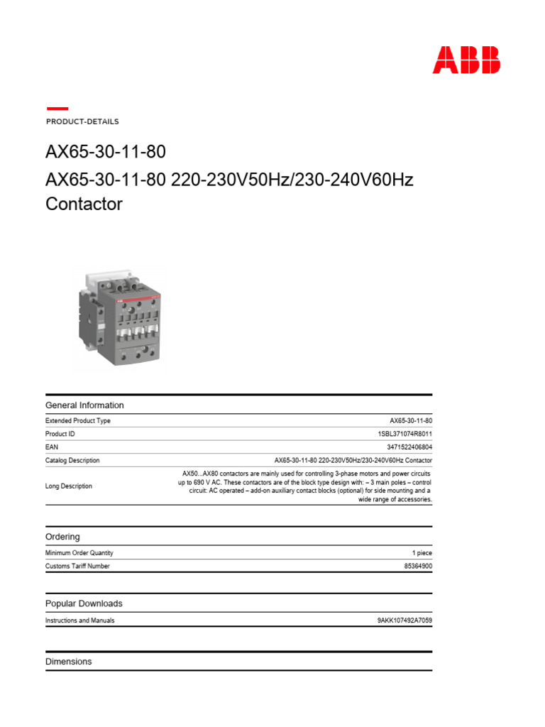 1SBL371074R8011 Ax65 30 11 80 | PDF