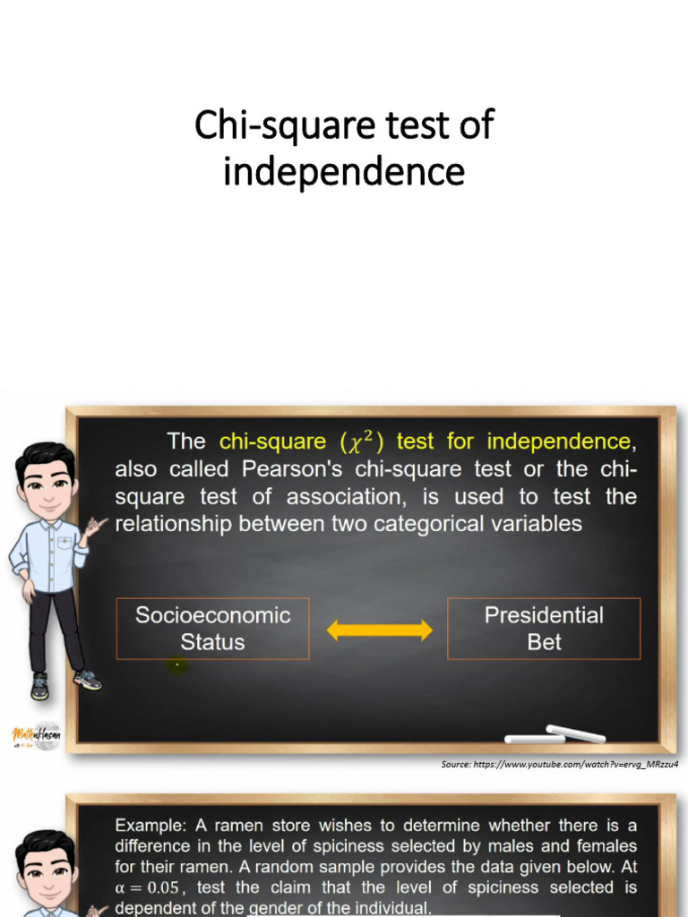 Chi Square Test of Independence | PDF