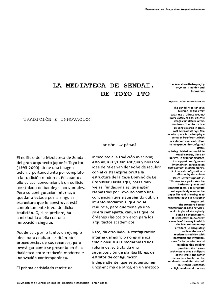 Mediateca Sendai | PDF