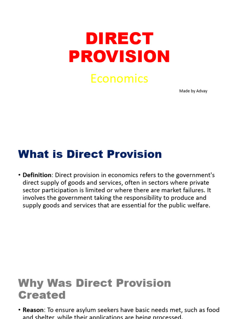 DIRECT PROVISION Eco | PDF
