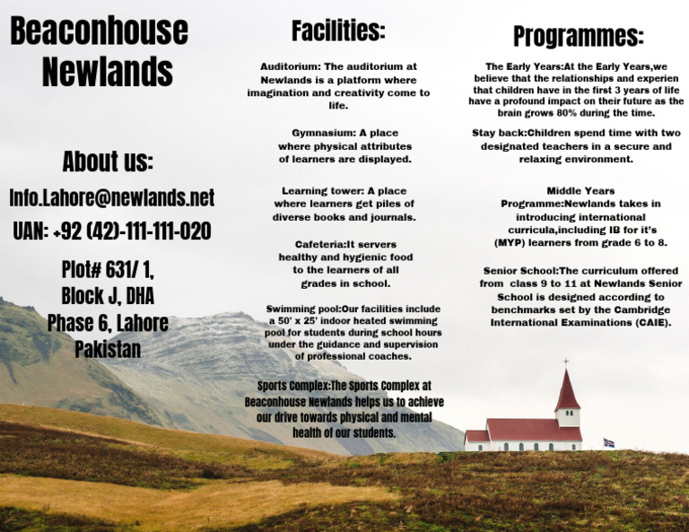 About Beaconhouse Newlands | PDF