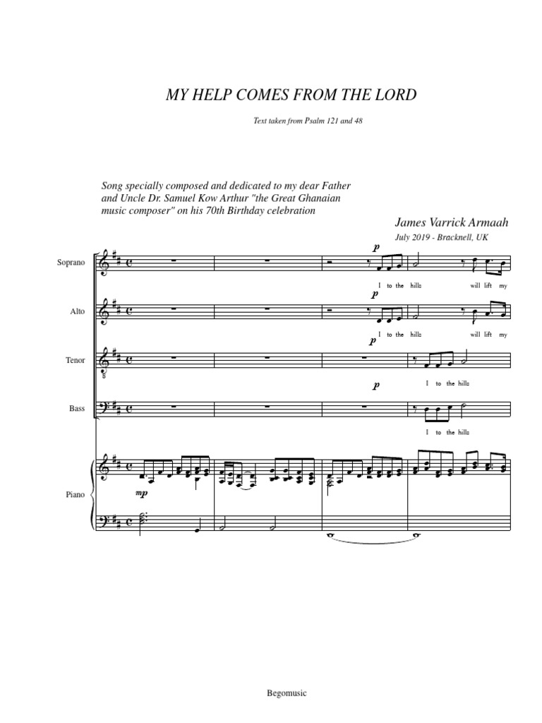 My Help Comes From The Lord | PDF