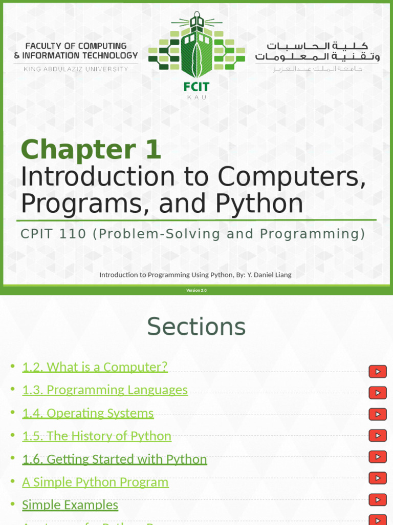 Chapter 1 - CPIT110 | PDF